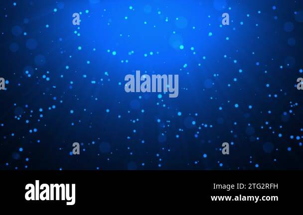 Animated background with slowly falling particles that are illuminated ...