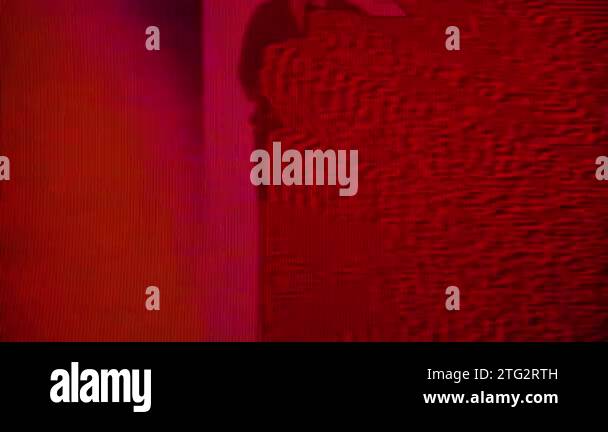 Vintage switch on, turn off television. Analog Static Noise texture ...