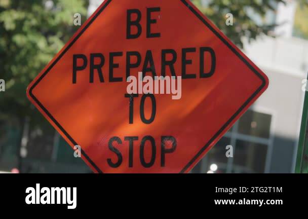 Be prepared to stop sign Stock Videos & Footage - HD and 4K Video Clips ...