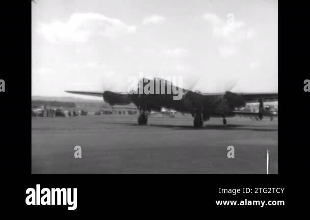 Farnborough Airshow United Kingdom circa 1950 Avro Type 694 Lincoln ...