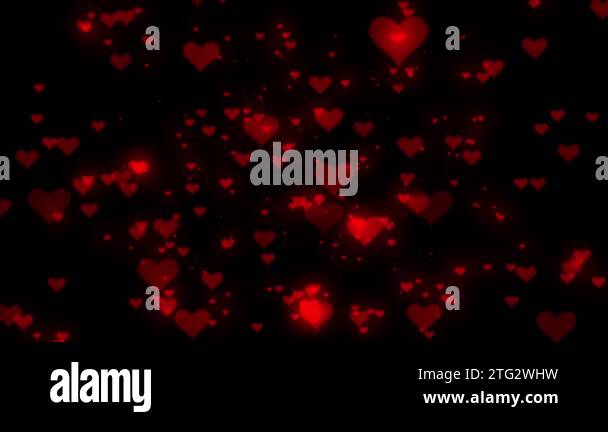 Valentine Love Hearts zoom loop background. 4K Seamless VJ Motion ...