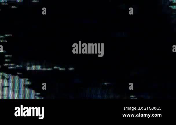 Vintage switch on, turn off television. Analog Static Noise texture ...