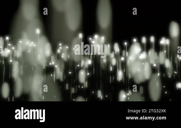 Fiber optic cables spread out across the frame. Abstract 4K UHD ...