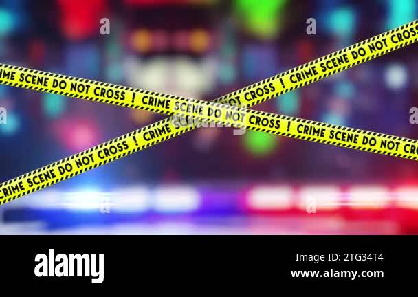 Police line. Crime scene do not cross. Barricade yellow tape, police ...