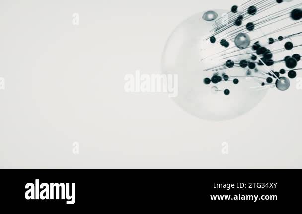 Abstract spheres and glowing orbs. 4K UHD animation Stock Video Footage ...