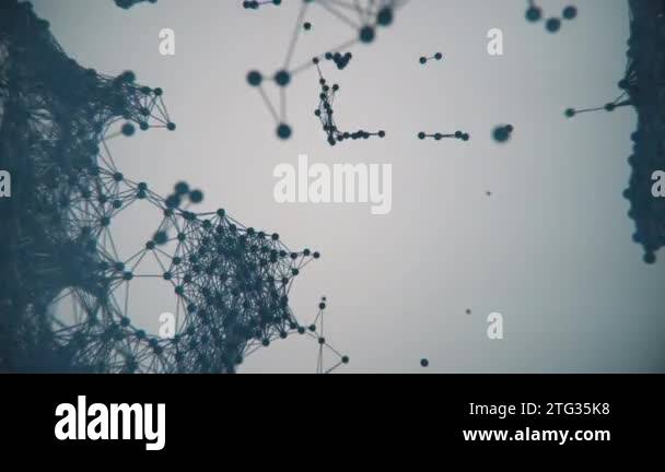 Highly realistic animation of molecular behavior. 4K UHD Stock Video ...