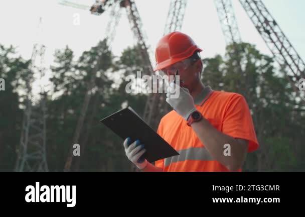 Electrical engineer on high voltage power transformer substation ...
