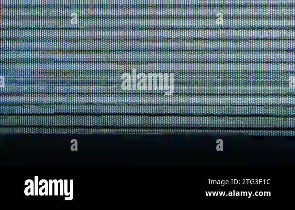 Vintage switch on, turn off television. Analog Static Noise texture ...
