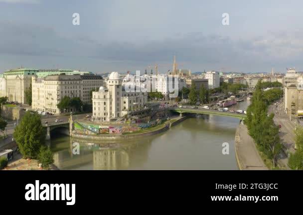 Vienna aerial view in Austria is one of the most famous capital cities ...