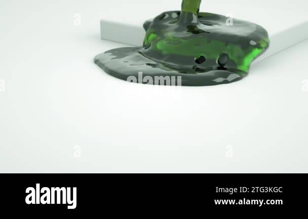 CG fluid animation on a white background Stock Video Footage - Alamy