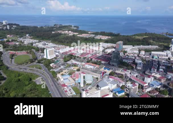 The Landmark and Tourist Attraction areas of the of Miri City, with its ...