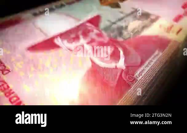 Namibian dollar money counting. NAD banknotes. Fast cash note count ...