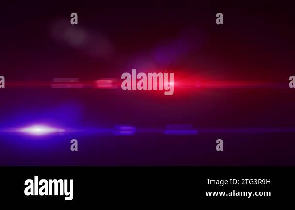 Emergency vehicle lighting. Seamless loop animation. Red and blue ...