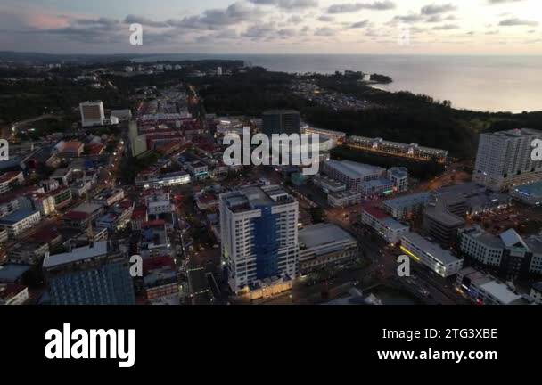 The Landmark and Tourist Attraction areas of the of Miri City, with its ...
