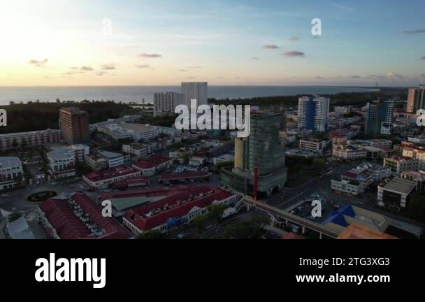 The Landmark and Tourist Attraction areas of the of Miri City, with its ...