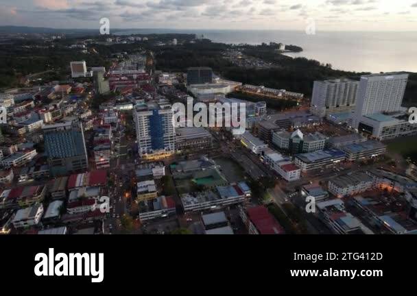The Landmark and Tourist Attraction areas of the of Miri City, with its ...