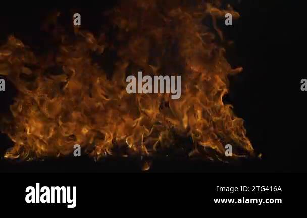 Fire flames, red and yellow, thermal energy at the fuel. Burn lights on ...