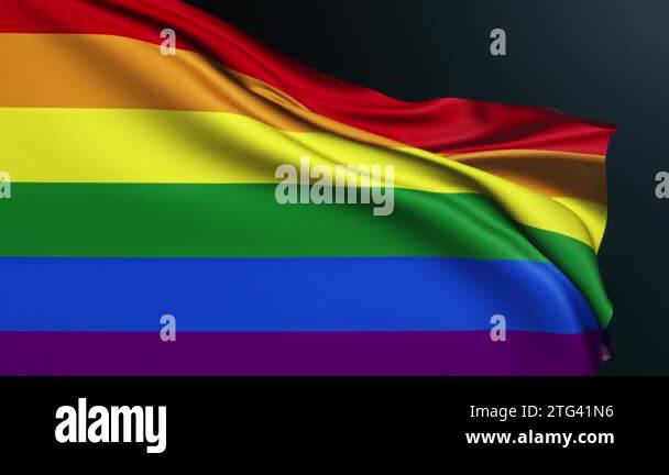 LGBT Pride flag. Gay rights. Gender equality. Diversity tolerance ...