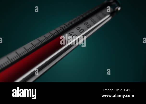 3D thermometer showing a drop in temperature and freezing Stock Video ...