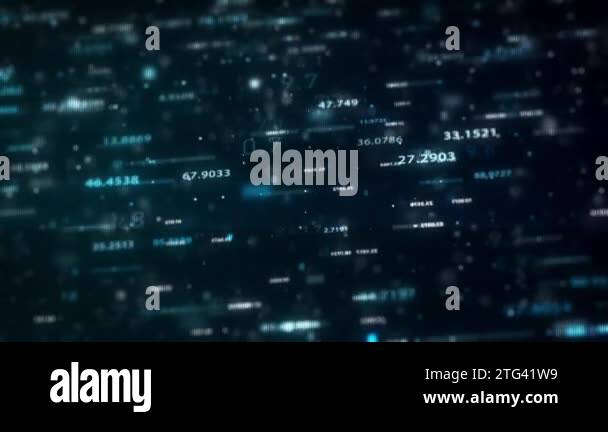 Big Data Digital Business Hitech Background/ 4k animation of an abstract wallpaper big data ...