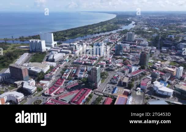 The Landmark and Tourist Attraction areas of the of Miri City, with its ...