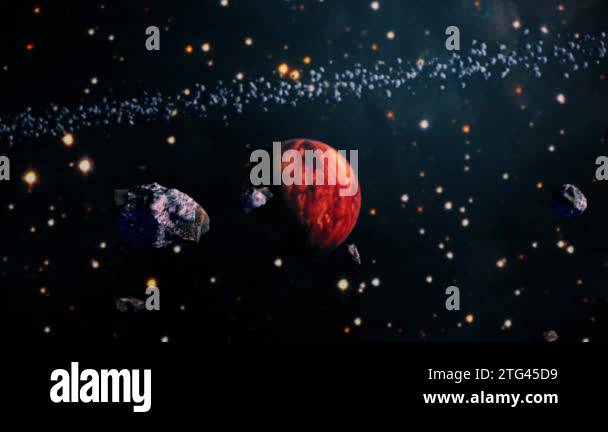 Space scence abstract space rock exploration through outer space ...