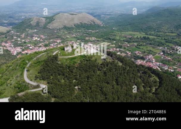 Ancient Norman Castle with the Sanctuary of Maria SS. della ...