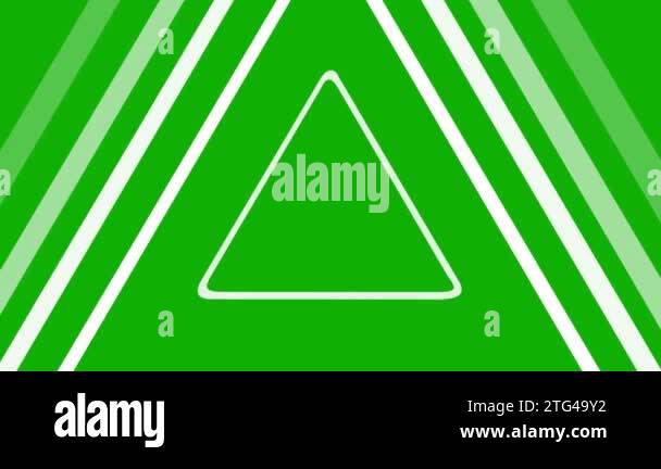Expanding digital triangle shapes motion graphics with green screen ...