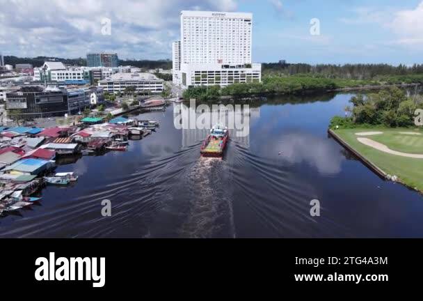 The Landmark and Tourist Attraction areas of the of Miri City, with its ...
