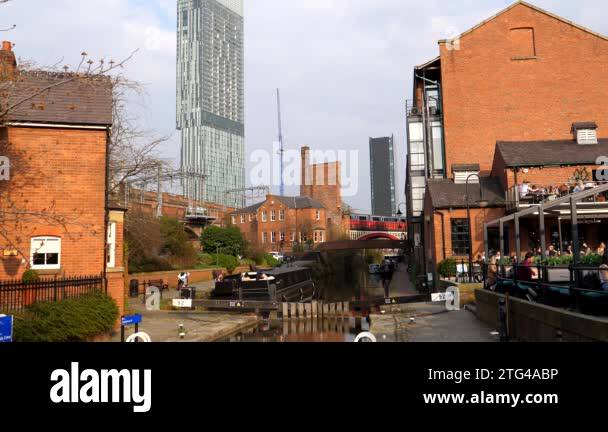 Modern buildings in manchester city centre Stock Videos & Footage - HD ...