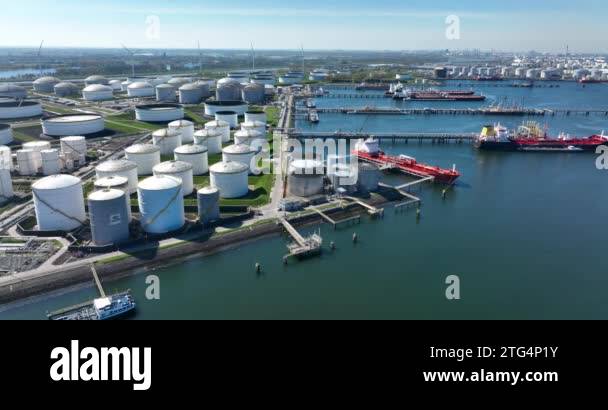 Rotterdam, 18th of april 2022, The Netherlands. Maasvlakte large ...