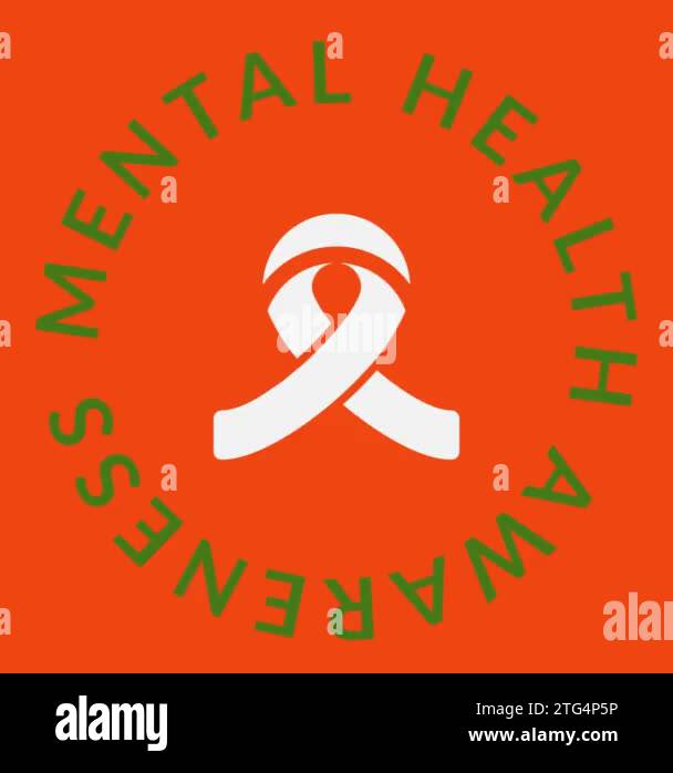 Short video of Mental Health Awareness Month in May. Annual campaign in ...