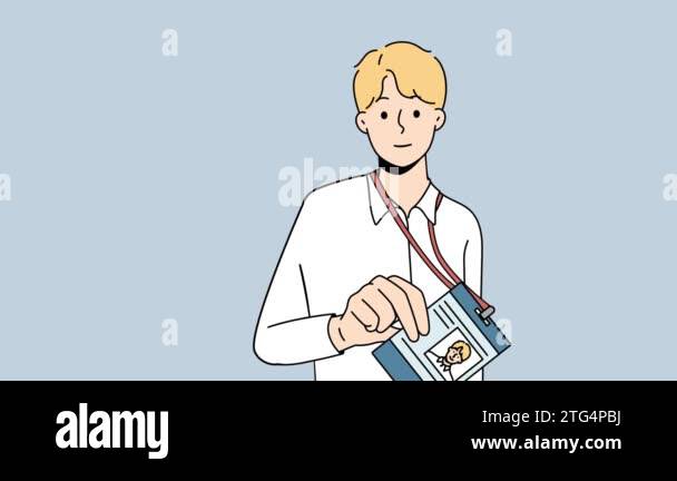 Id card cartoon character Stock Videos & Footage - HD and 4K Video ...
