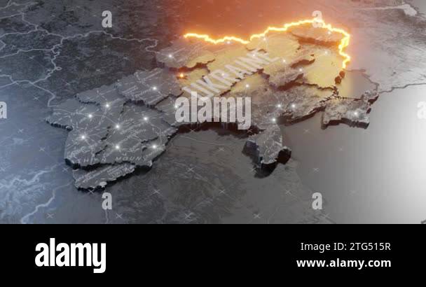 Military conflict between Ukraine and Russia. Concept map of war ...