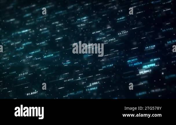 Big Data Digital Business Hitech Background/ 4k animation of an abstract wallpaper big data ...