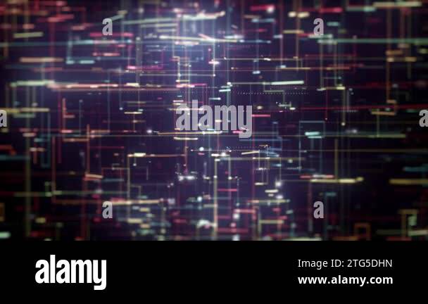 Abstract Digital Data Technology Background/ 4k animation of an abstract high technology ...