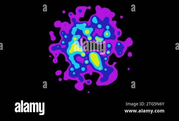 Amorphous Animated Blobs Looped Animation Moving Abstract Fluid Shapes Color Blob Spots That