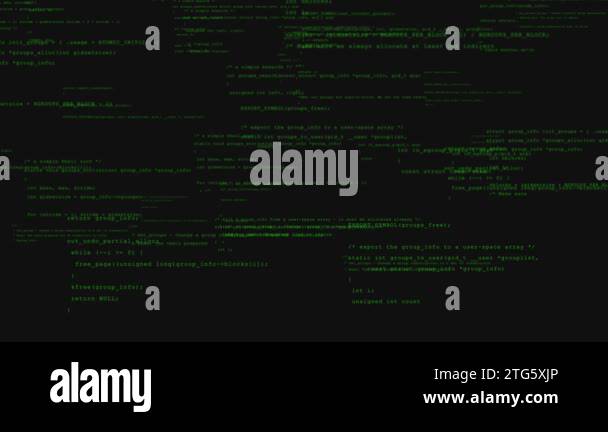 Programming code background green, typing on black screenFlat, static ...
