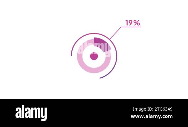 99% circle diagram Infographic animation design, 99 Percentage pie ...