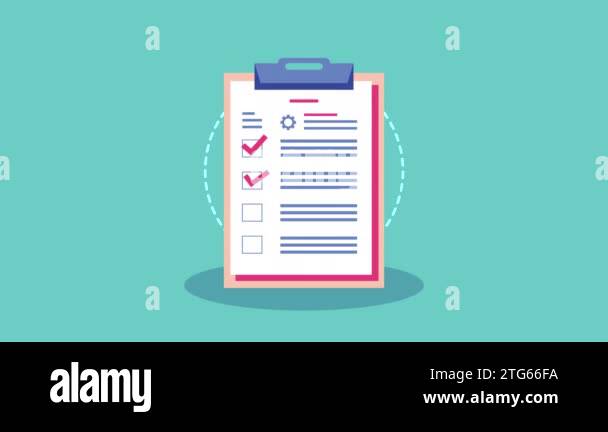 Clipboard checklist checklist document Stock Videos & Footage - HD and ...