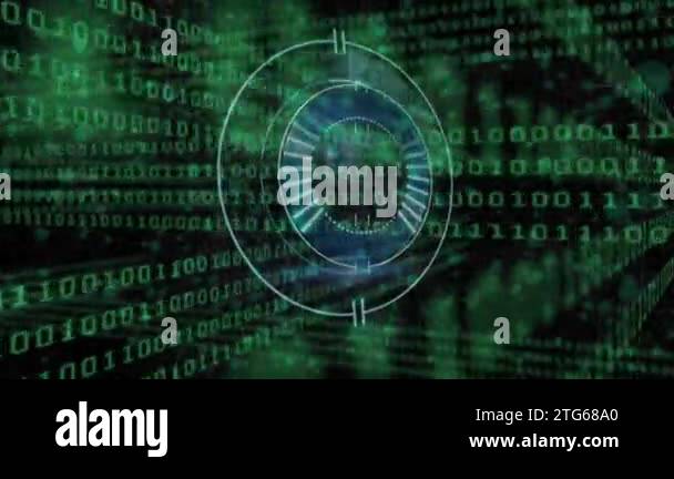 Animation Of Scope Scanning With Countdown Over Binary Coding Global