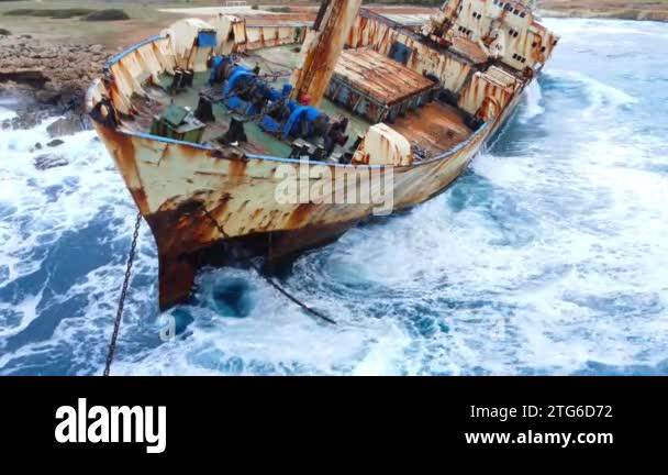 Shipwreck, Wreck Sunken Ship in the Sea or Ocean, Environmental ...