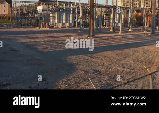 Toronto, Ontario, Canada - November 2, 2022: High voltage substation ...