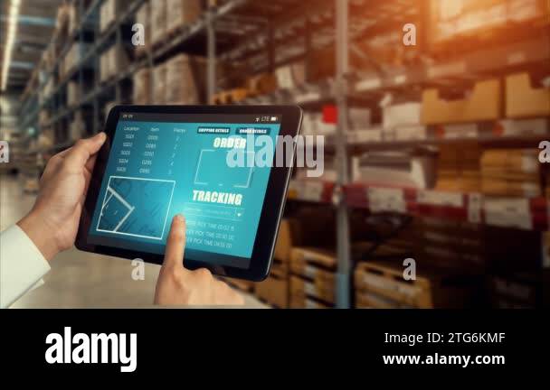 Warehouse management deft software in computer for real time monitoring ...