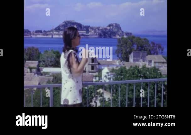 Corfu, Greece june 1970: Tourist photographer outdoor in 70's Stock ...