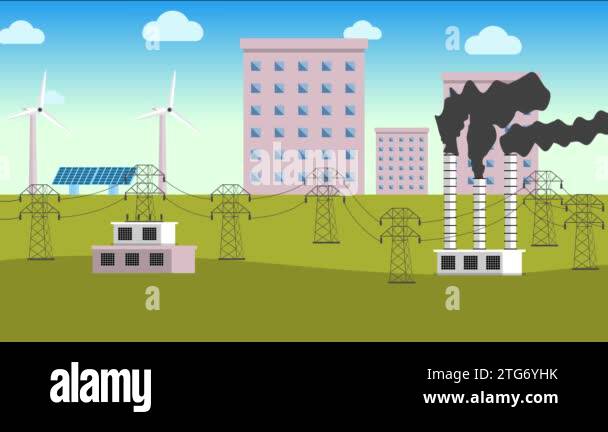 Electricity production with solar panels, windmills, and refineries ...