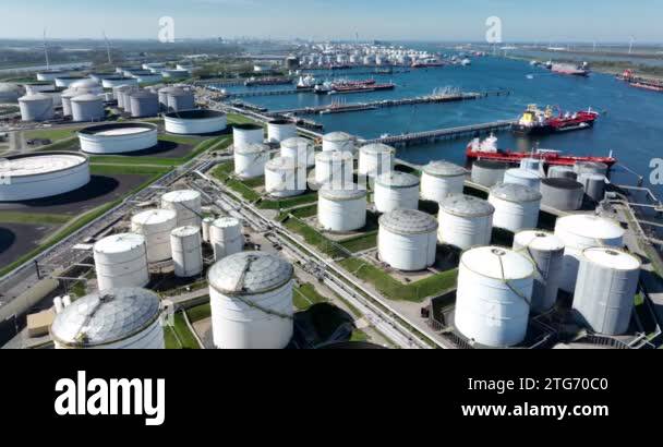 Rotterdam, 18th of april 2022, The Netherlands. Maasvlakte large ...