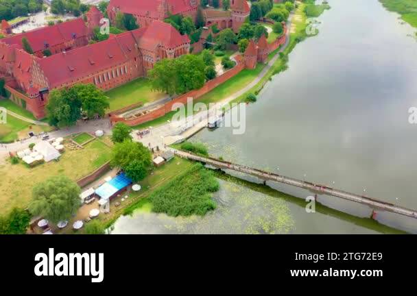 Malbork on the Nogat river the largest medieval brick castle from the ...