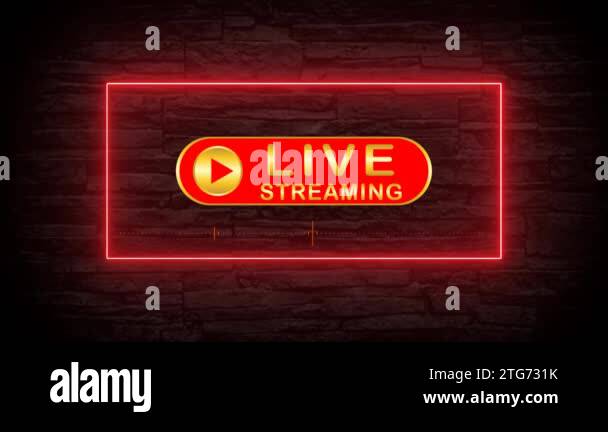 Live Streaming Broadcasting Icons in Green Screen background Stock ...