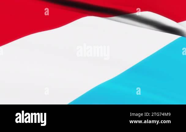 Loop of Luxembourg flag waving texture background . Luxembourg flag video waving in wind Stock ...